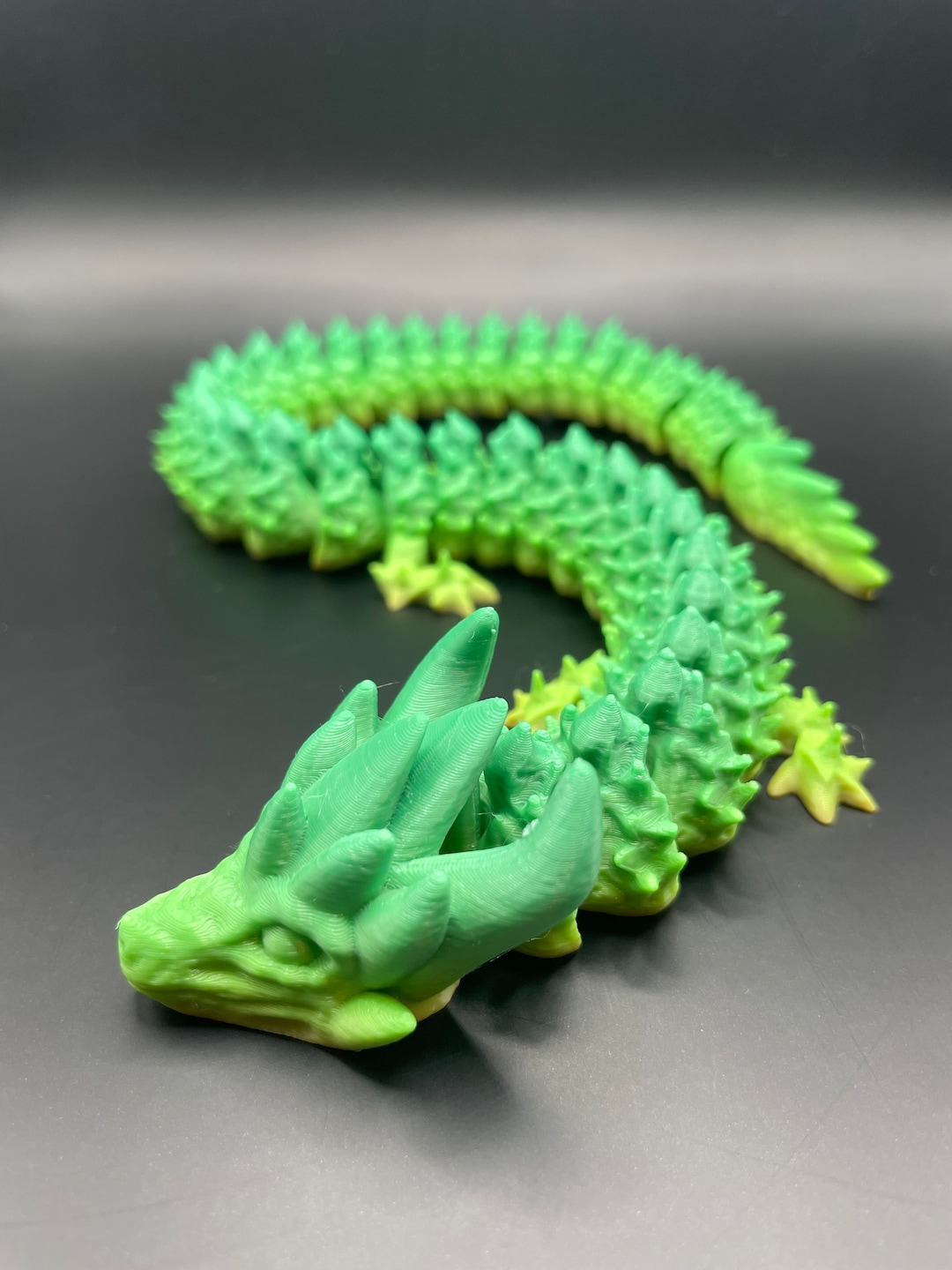 Articulated Moon Dragon Fidget Flexible 3D Printed, Sensory Calming Toy ...