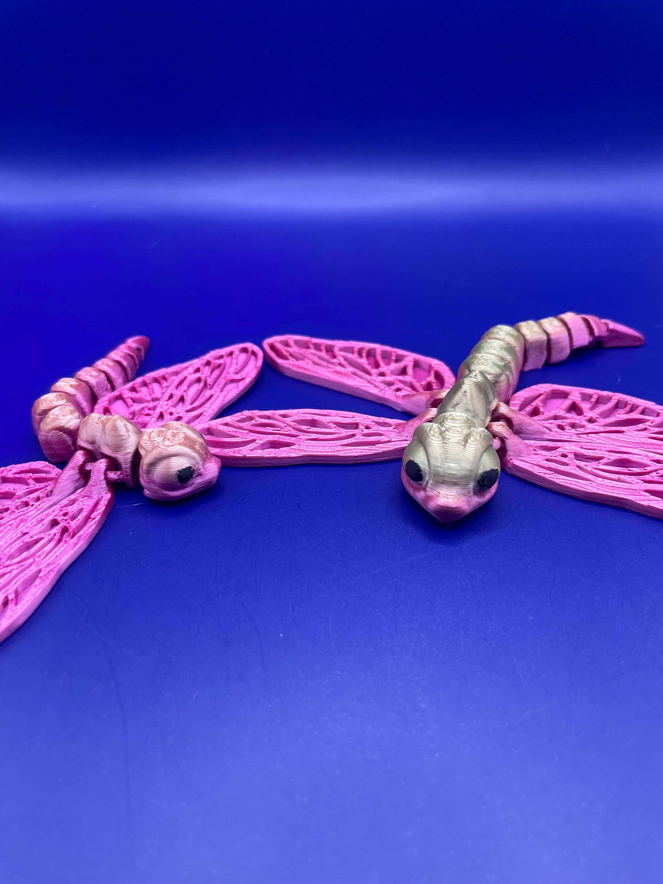 3D Printed Articulated Dragonfly Fidget: Sensory Calming Fidget - Etsy