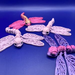 3D Printed Articulated Dragonfly Fidget: Sensory Calming Fidget - Etsy
