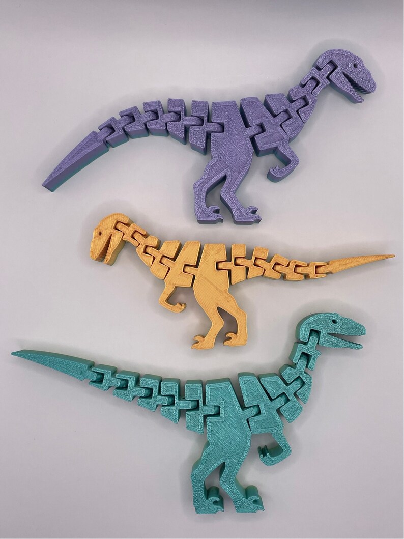 Articulated Raptor Fidget Flexible 3D Printed, Sensory Calming Toy ...