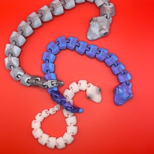 Articulated Snake Fidget Flexible 3D Printed, Sensory, Calming, Desk ...