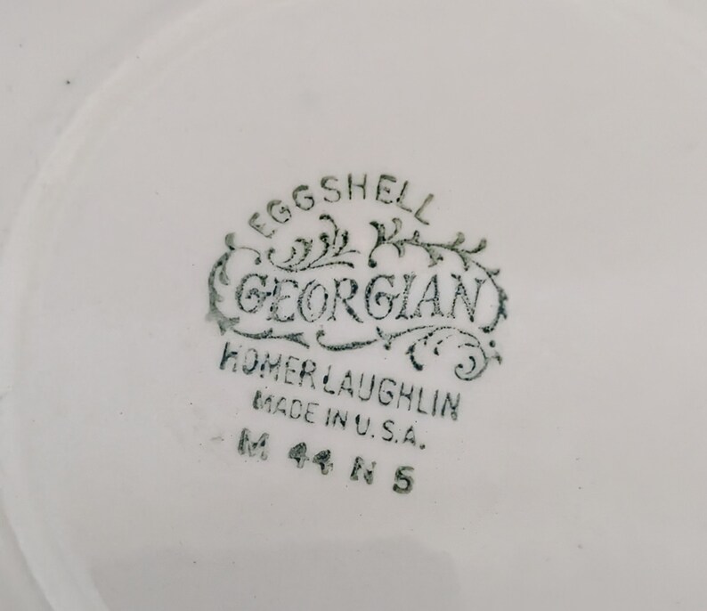 Vintage Georgian Homer Laughlin Eggshell Teacup With Saucer - Etsy