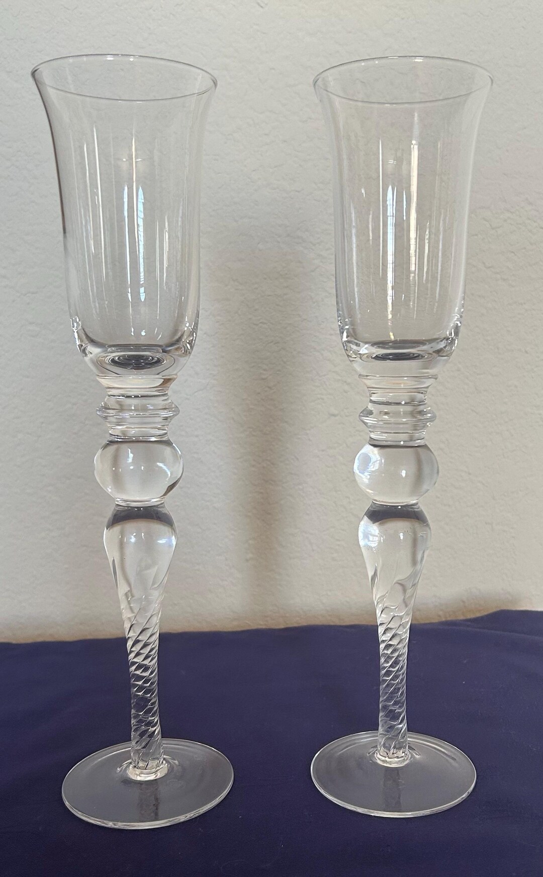 Vintage French Country Collection Set of 2 Emperor Champagne Glasses - Etsy