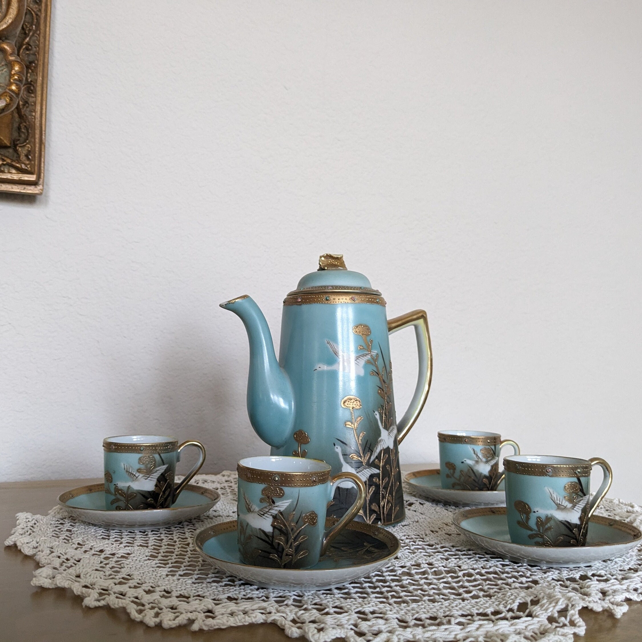 Noritake Nippon Swans Chocolate Set Japan - Etsy