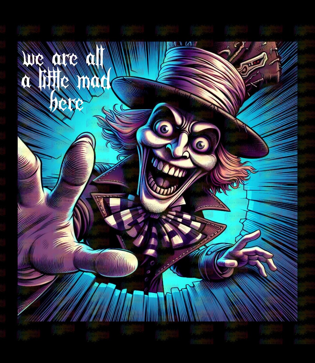 We're All Mad | Digital Download | PNG | Madd Hatter | Instant Download ...
