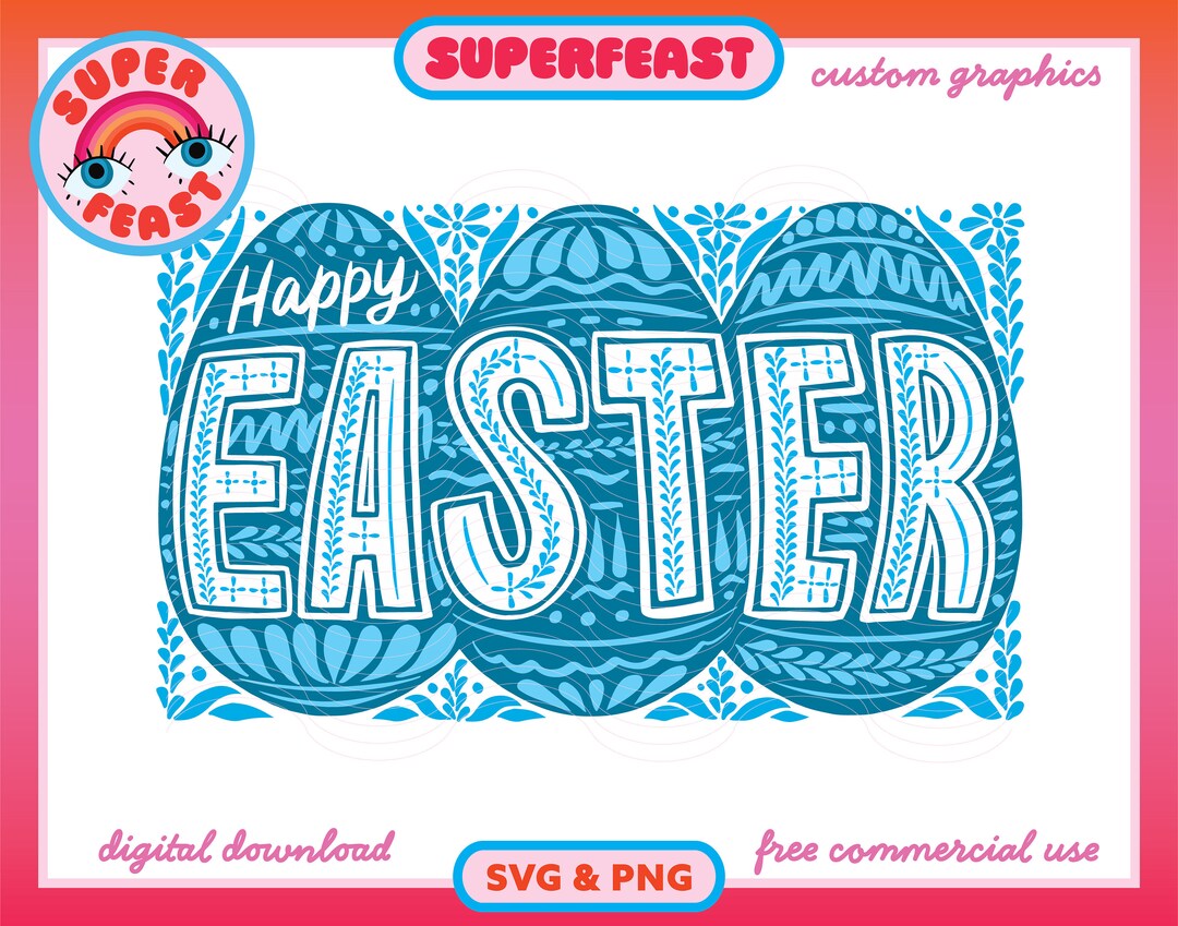 EASTER CARD PRINTABLE - Happy Easter - Cute Hand-drawn Printout Card ...