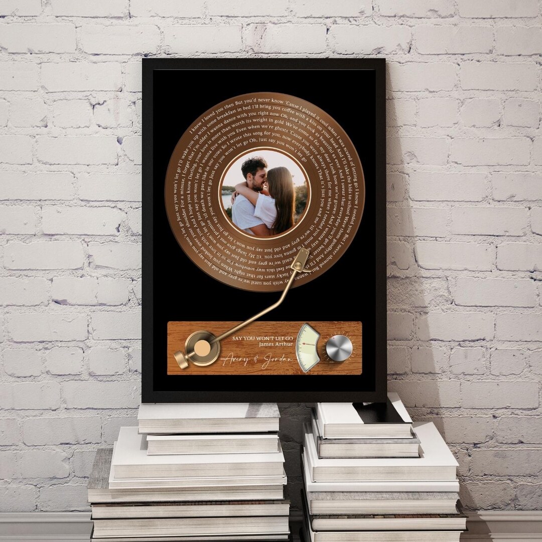 Personalized Vinyl Record Song With Lyrics,personalised Gift for ...