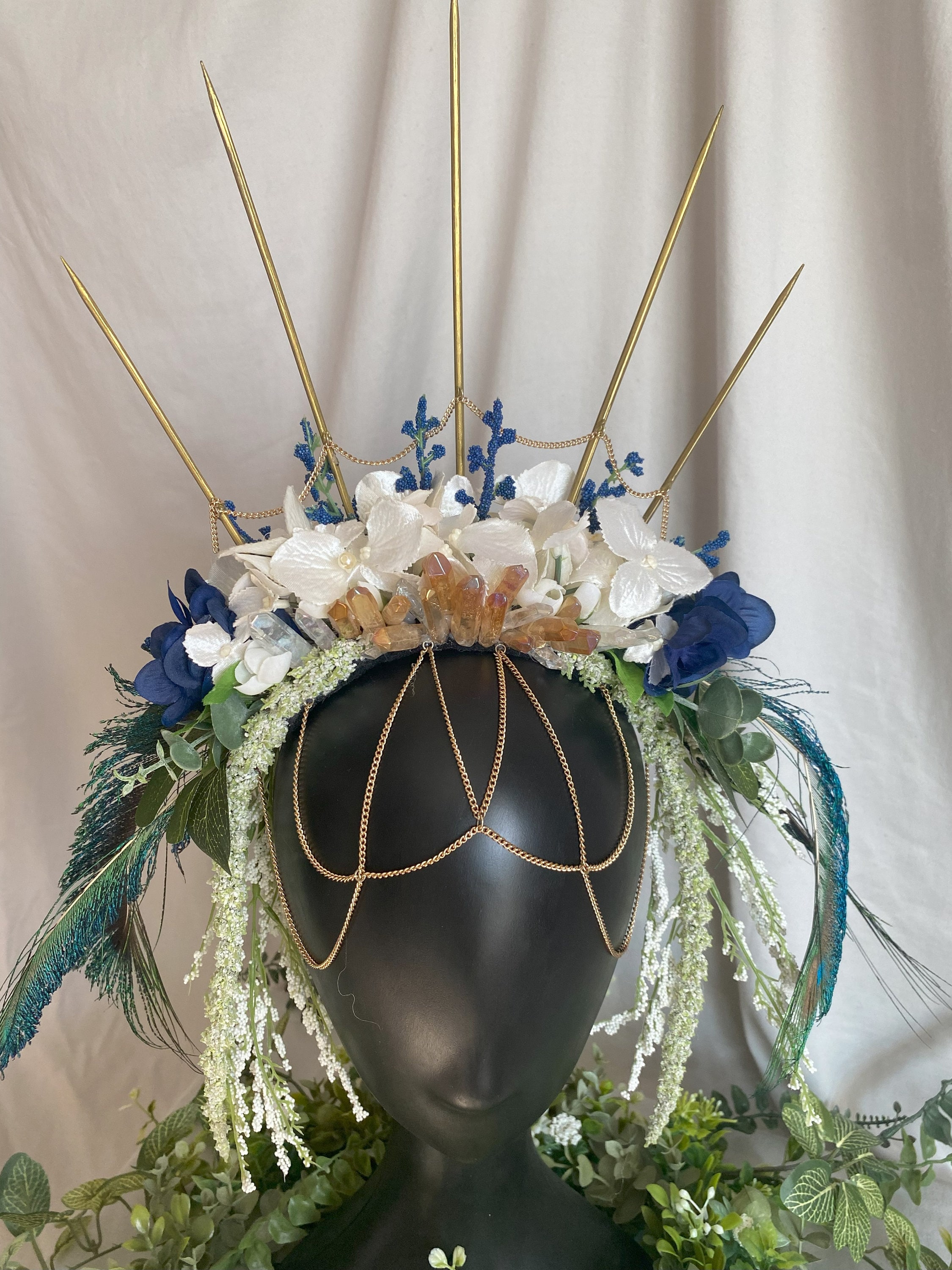 Hera Greek Goddess Flower Crown - Etsy