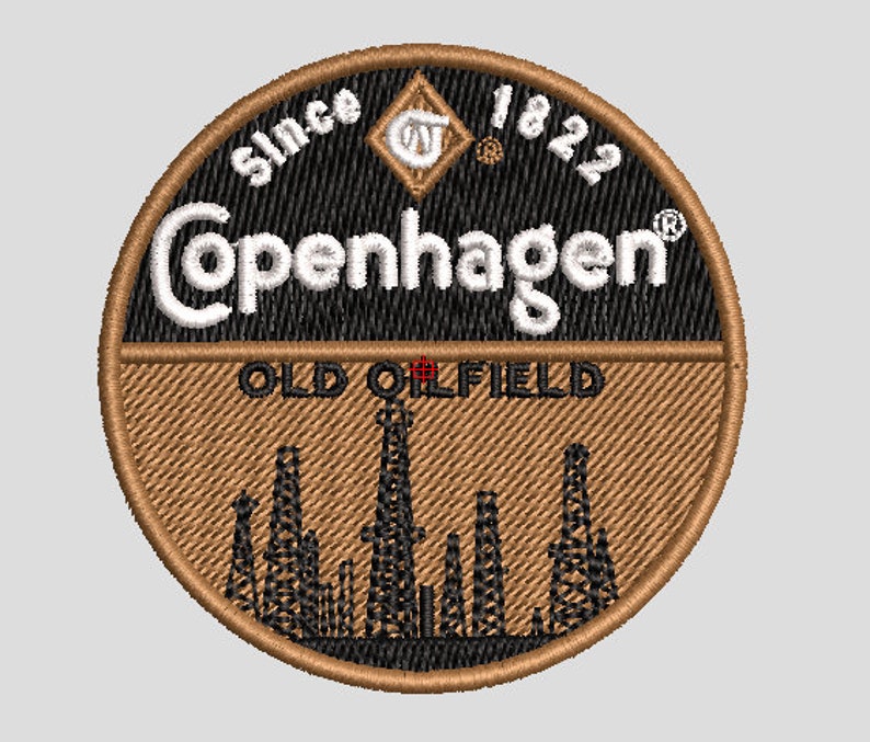 Copenhagen Old Oilfield Embroidery File - 2.5'' X 2.5'' .DST Design - Etsy