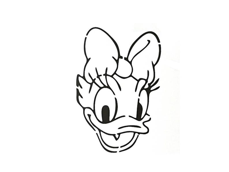 Disney Cartoon Stencils: Donald and Daisy Duck Reusable (6" X 6") -qty ...