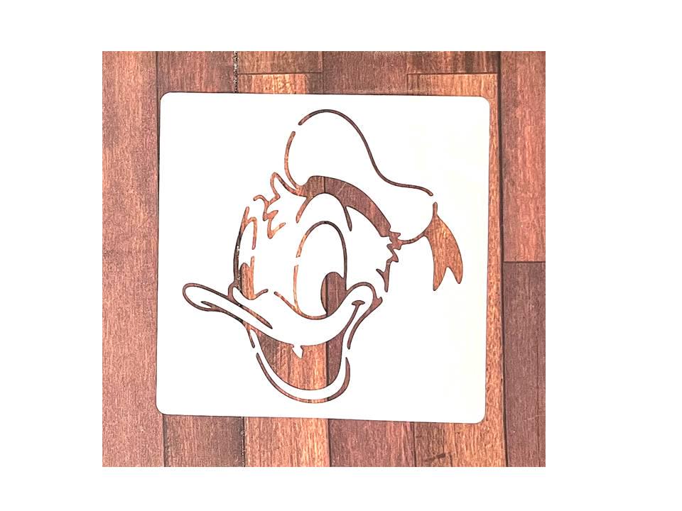 Disney Cartoon Stencils: Donald and Daisy Duck Reusable (6" X 6") -qty ...