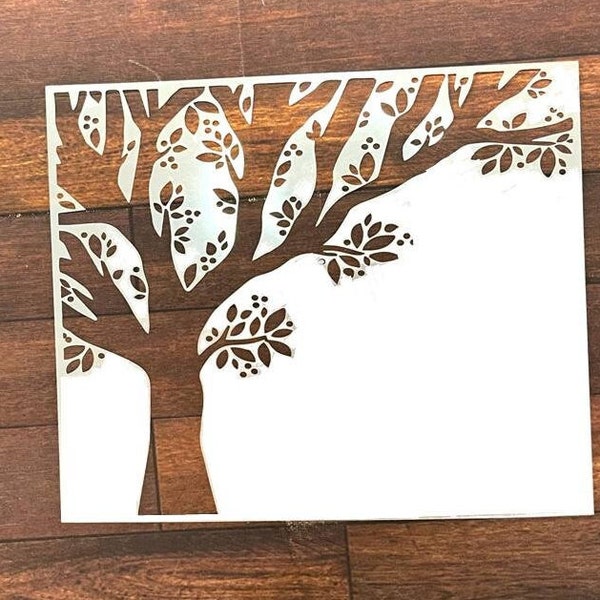 Large Tree Stencil - Etsy