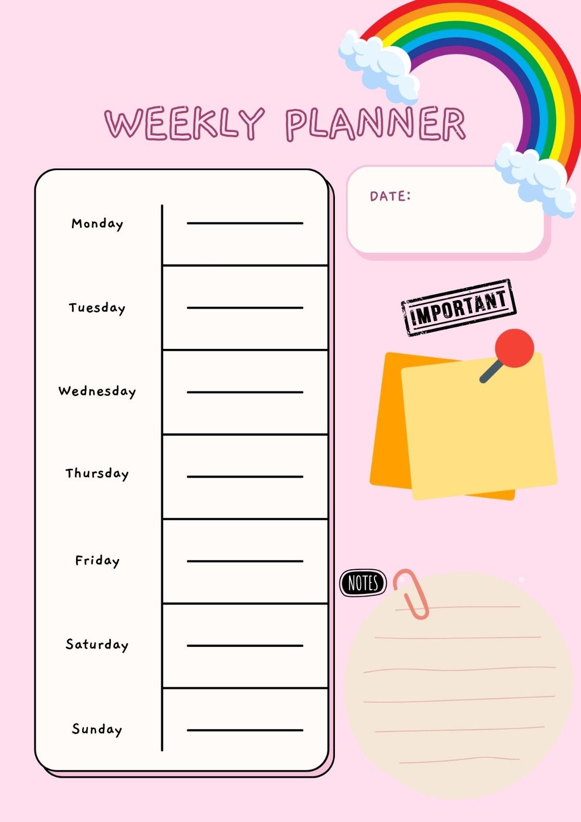 Practical Weekly Planner Boost Productivity With Goal Setting, Habit ...