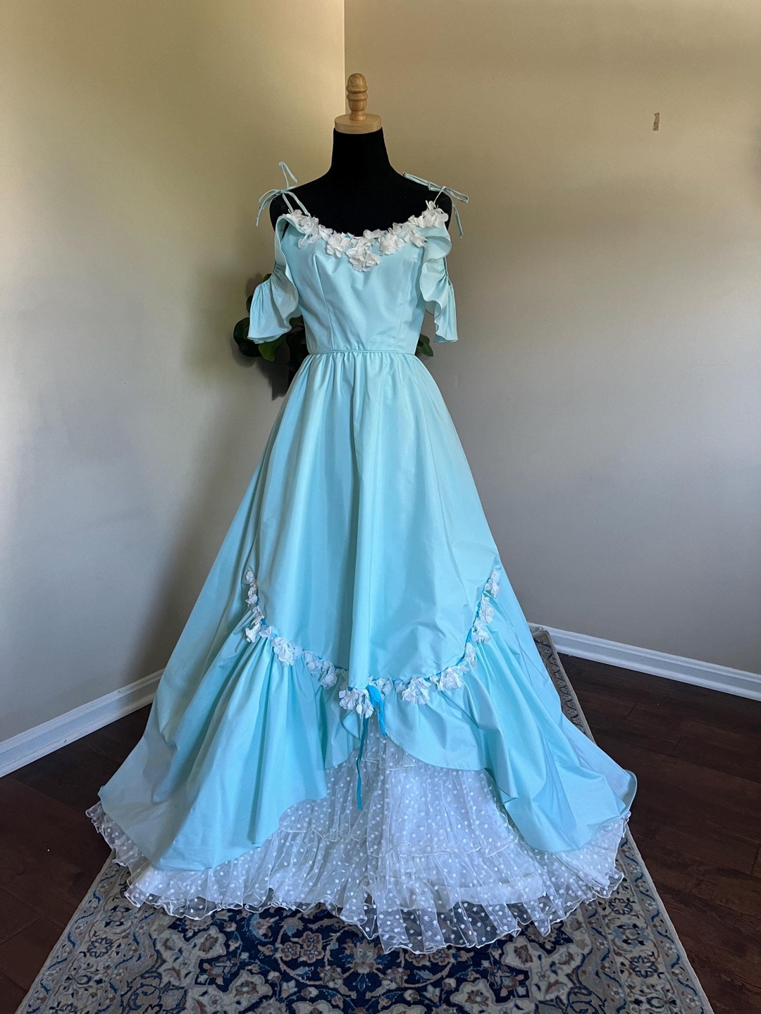 Vintage 70s Homecoming Dress - Vintage Prom Dress- Coquette Dress- Baby ...