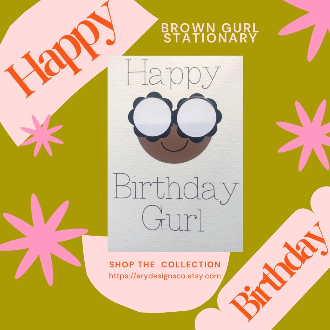 Brown Girl Birthday Card – Smart & Sweet Greeting Card - Etsy