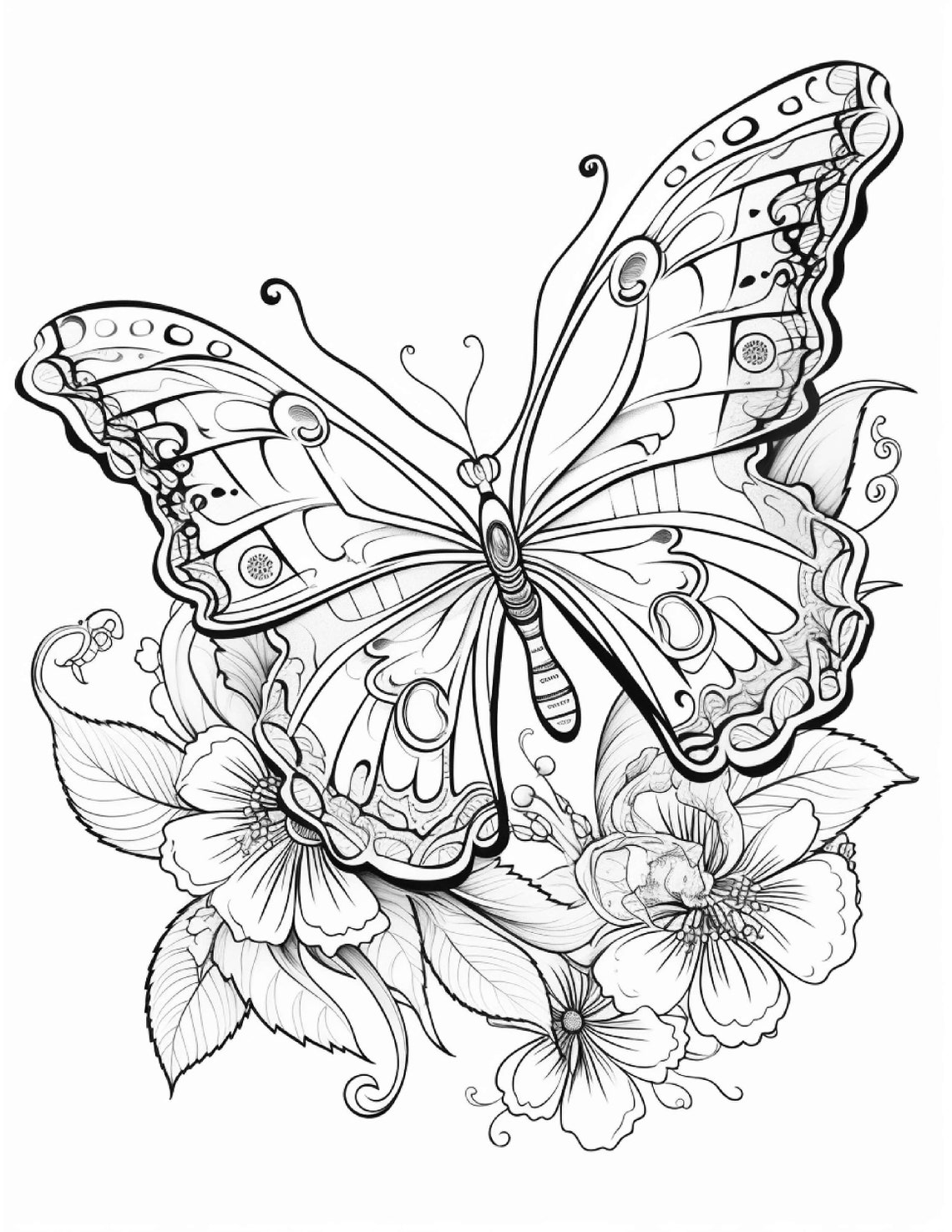 Printable Magic Butterfly Coloring Pages for Children and Adults ...