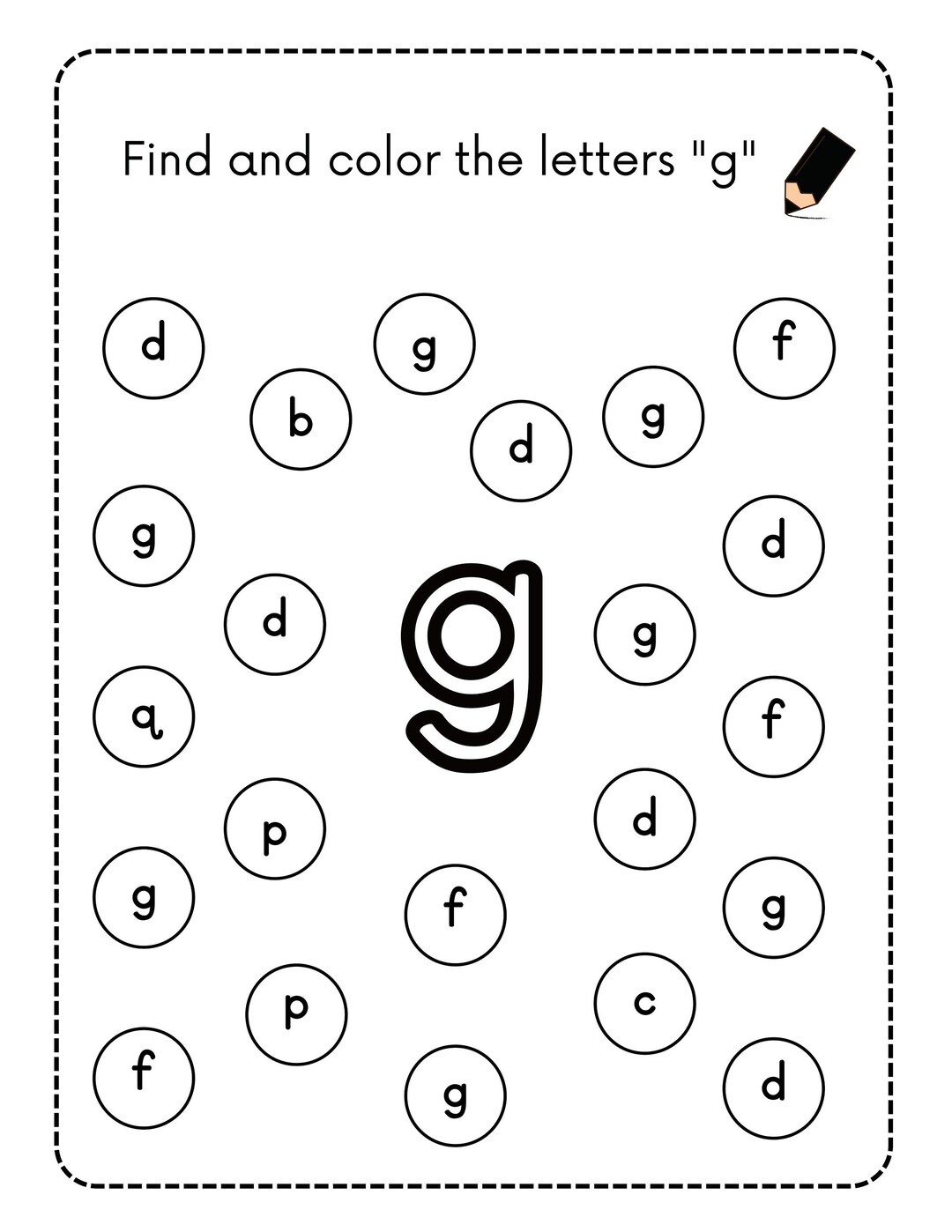 Alphabet Coloring Recognizing Letters Preschool Kindergarten Learning ...