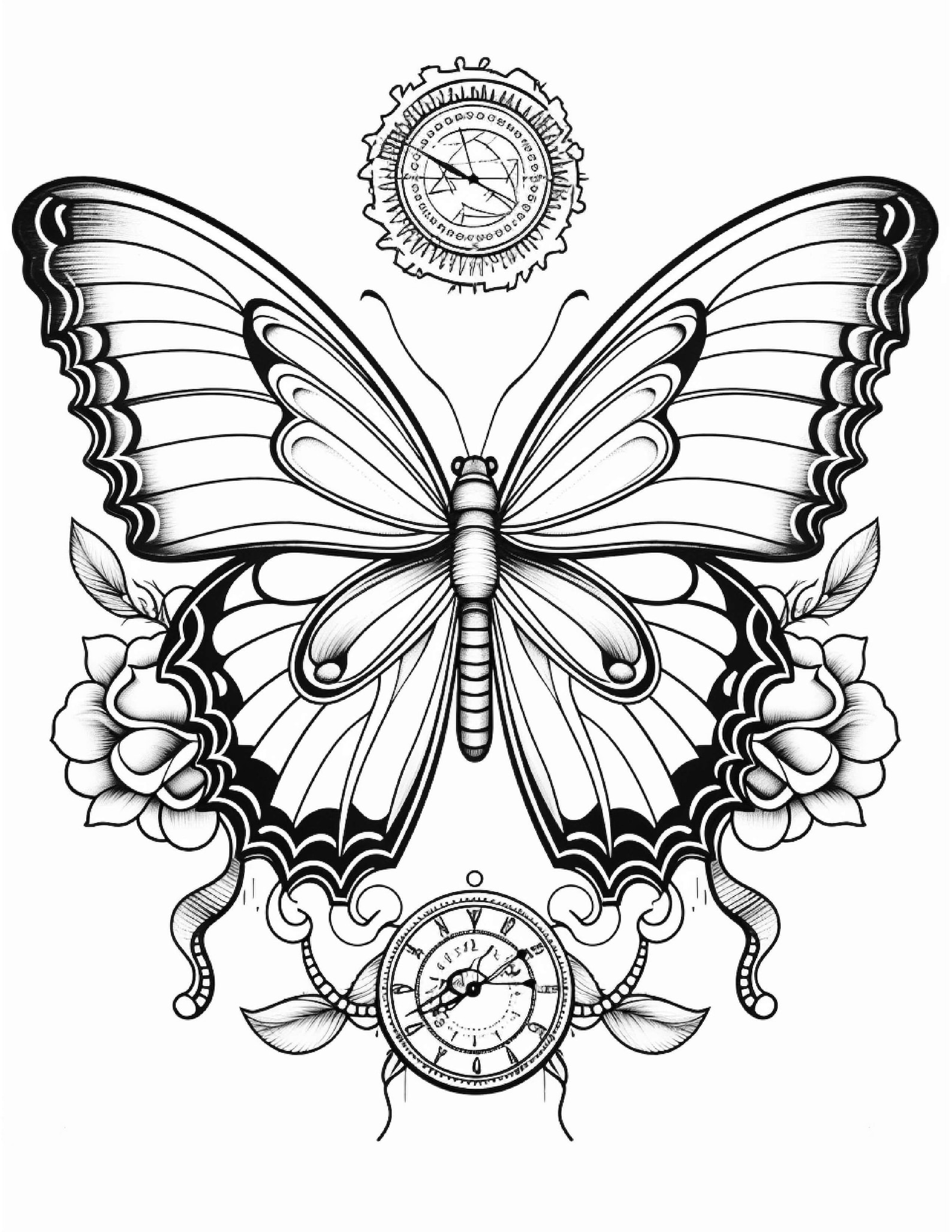 Printable Magic Butterfly Coloring Pages for Children and Adults ...