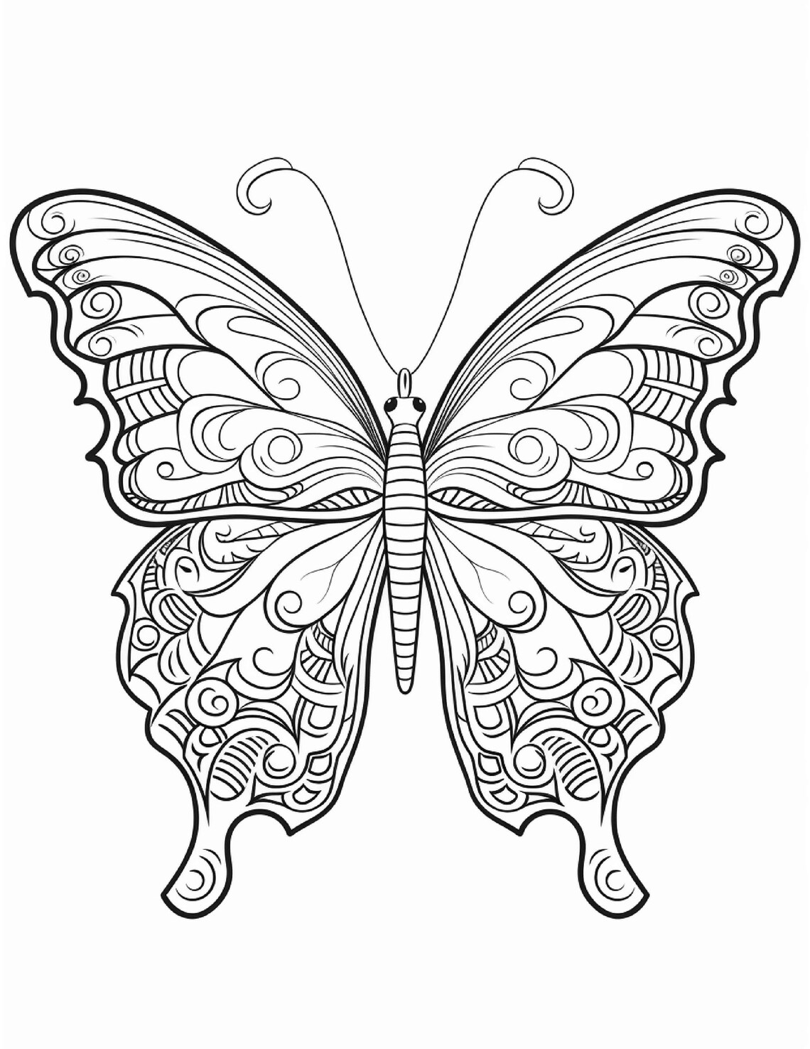 Printable Magic Butterfly Coloring Pages for Children and Adults ...