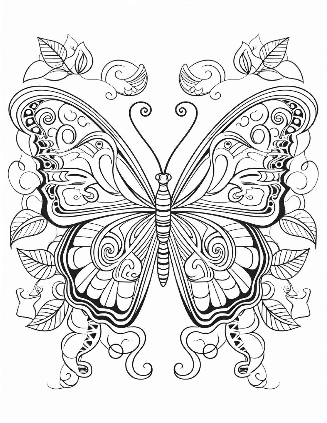 Printable Magic Butterfly Coloring Pages for Children and Adults ...