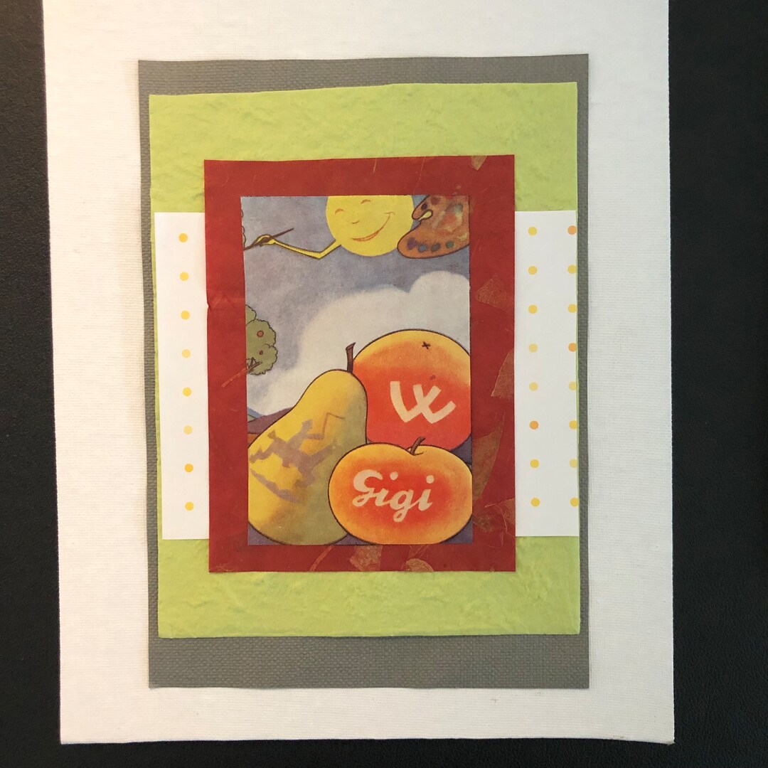 Moon Fruit Upcycle Collage - Etsy