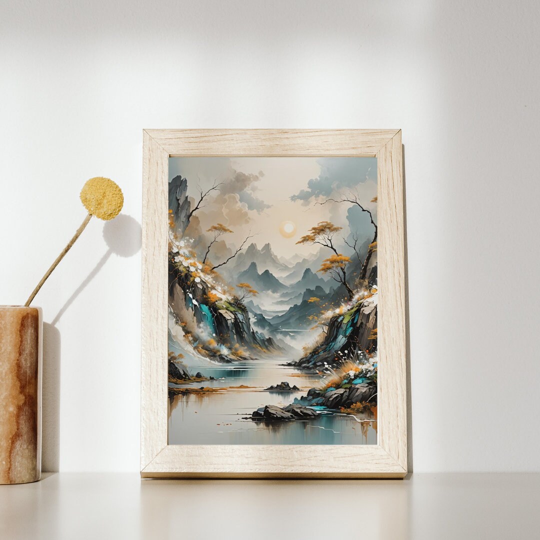 Serene Wall Decor, Wall Art, Serenity Calming Wall Poster, Serene ...