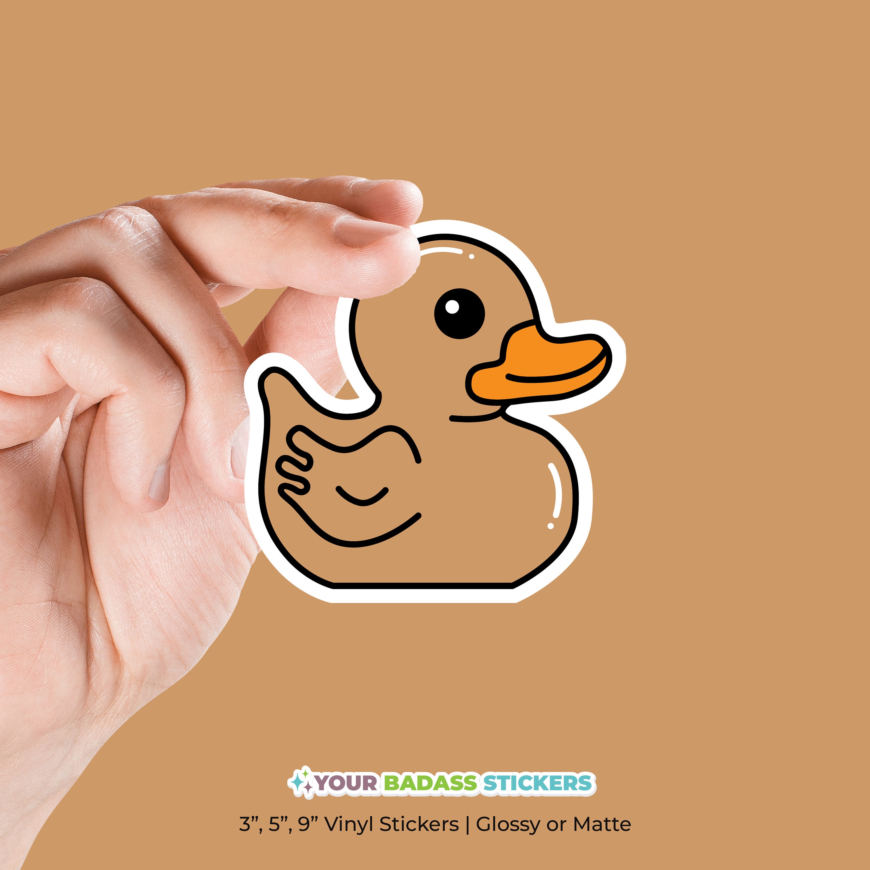 Rubber Duck Sticker 6 Pack, Duck Sticker, Ducks, Duckies, Gift Yellow ...