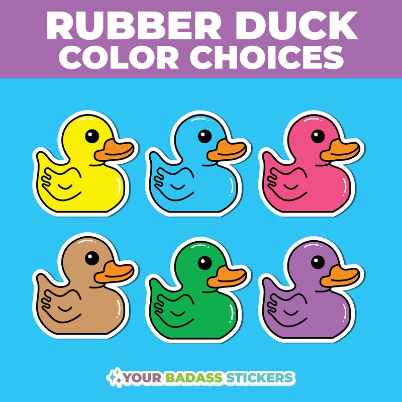 Rubber Duck Sticker - Etsy