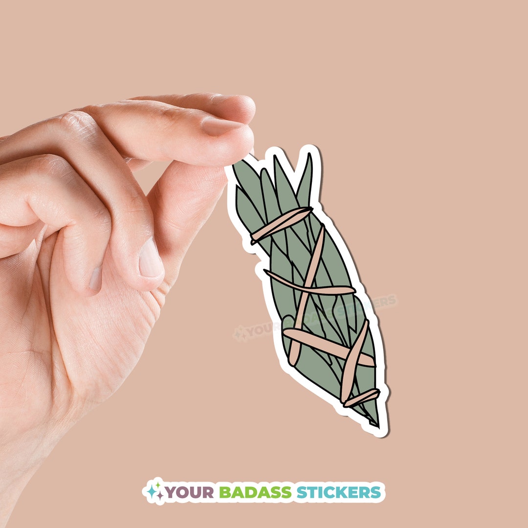 Sage Sticker Gift Holistic Medicine Burn Sage Cleanse Your Home Witchy ...