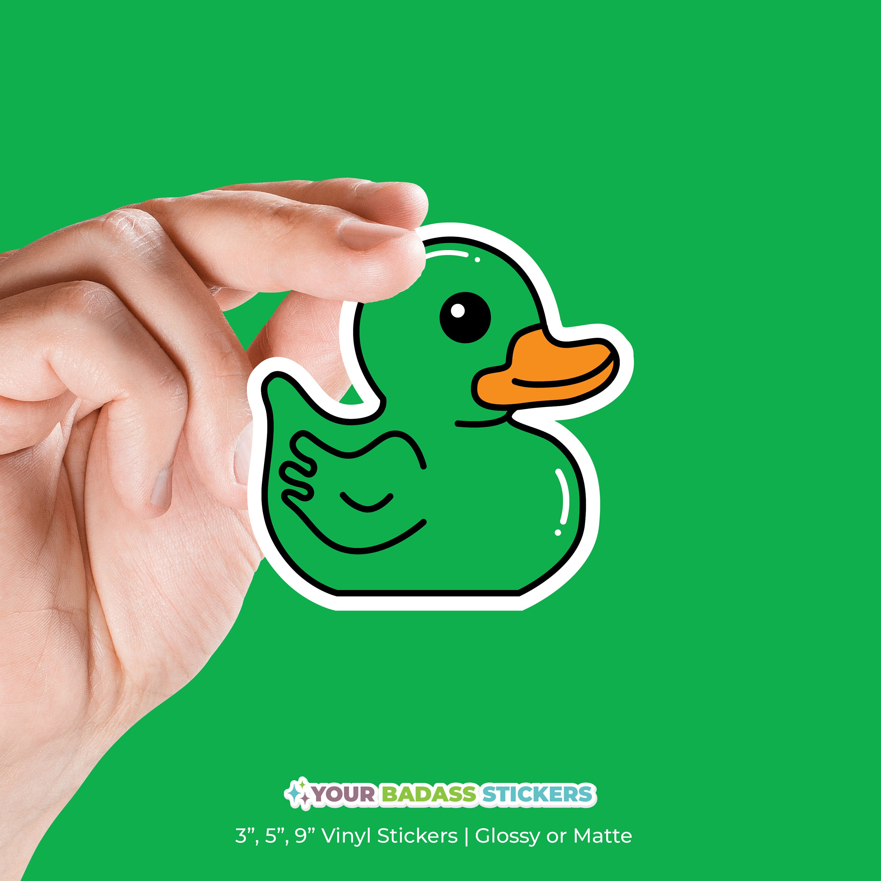Rubber Duck Sticker 6 Pack, Duck Sticker, Ducks, Duckies, Gift Yellow ...