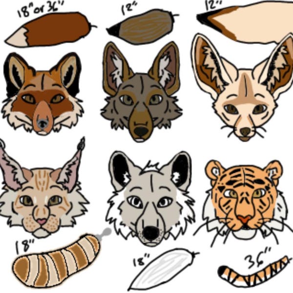 Realistic Therian Mask - Etsy