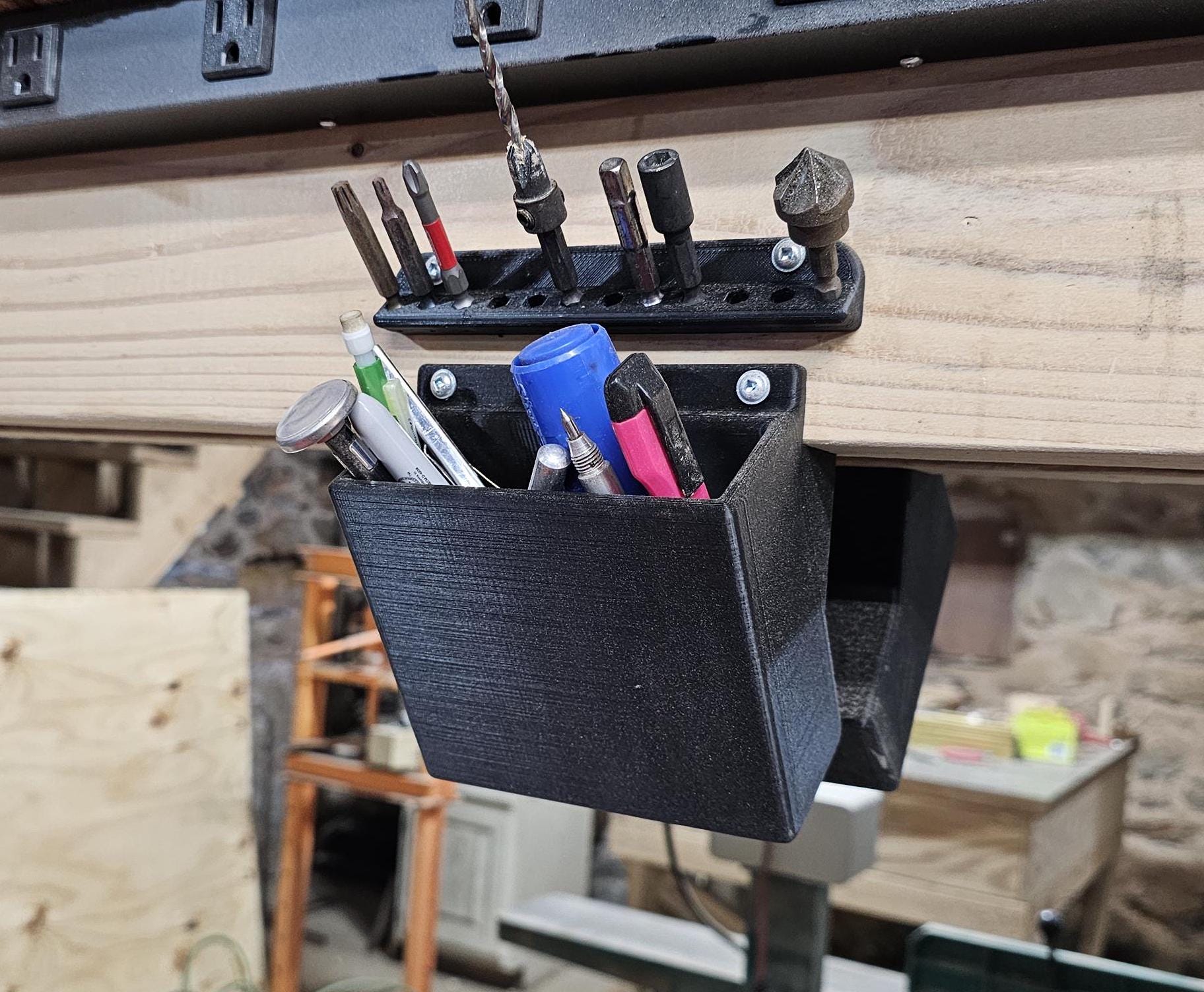 Workbench or Shelf Mounted Pencil & Tool Holder(pencils and Tools Not ...