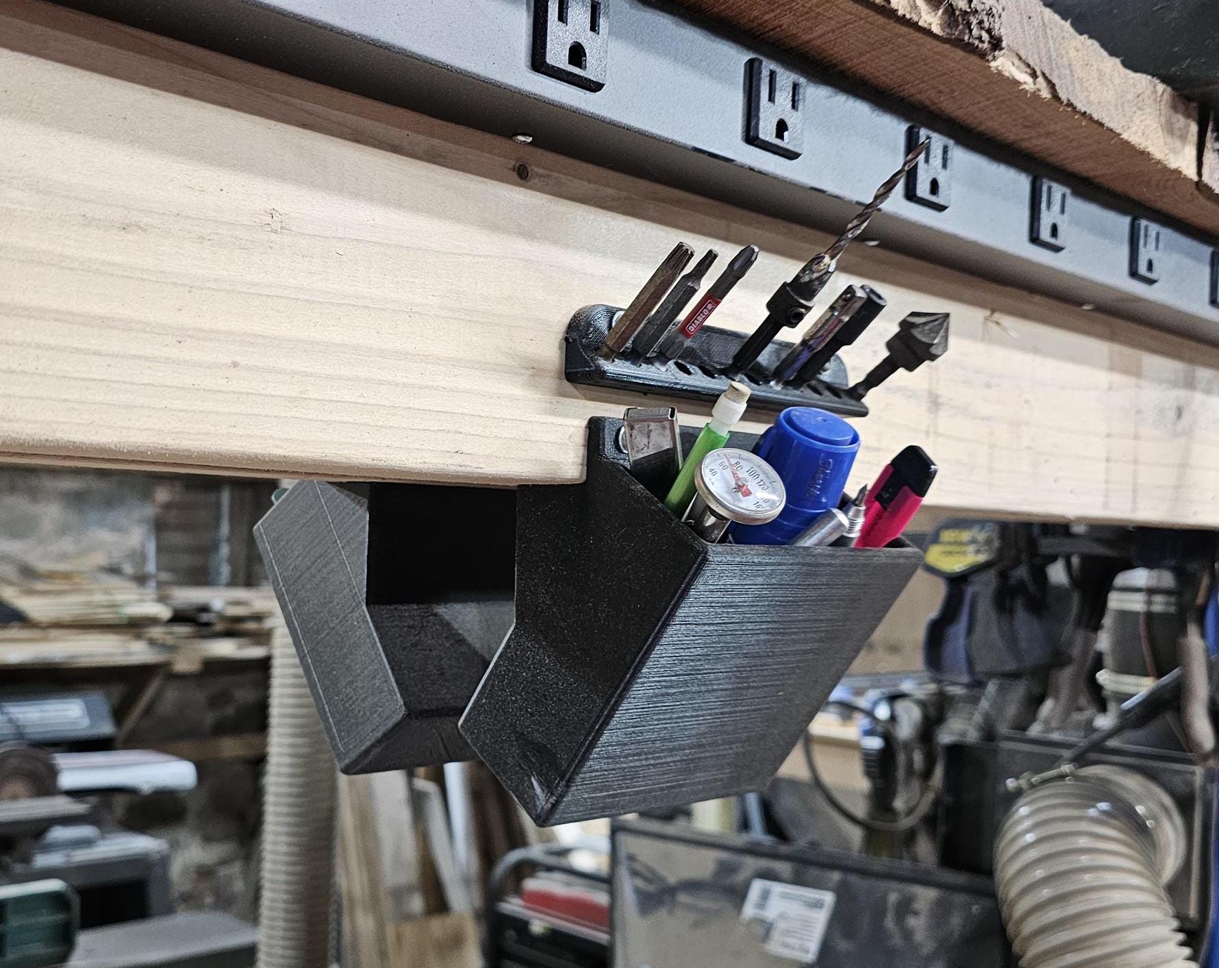 Workbench or Shelf Mounted Pencil & Tool Holder(pencils and Tools Not ...