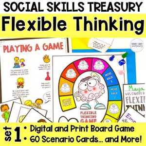 Stuck and Flexible Thinking Scenarios Game & Activities Set 1, Social ...