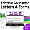 Counselor and Mental Health Letters Templates Forms & Handouts Bundle ...