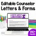 Counselor and Mental Health Letters Templates Forms & Handouts Bundle ...