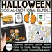 Halloween Naming Feelings Dough and Drawing Emotions Mats for Social ...