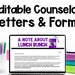 Counselor and Mental Health Letters Templates Forms & Handouts Bundle ...