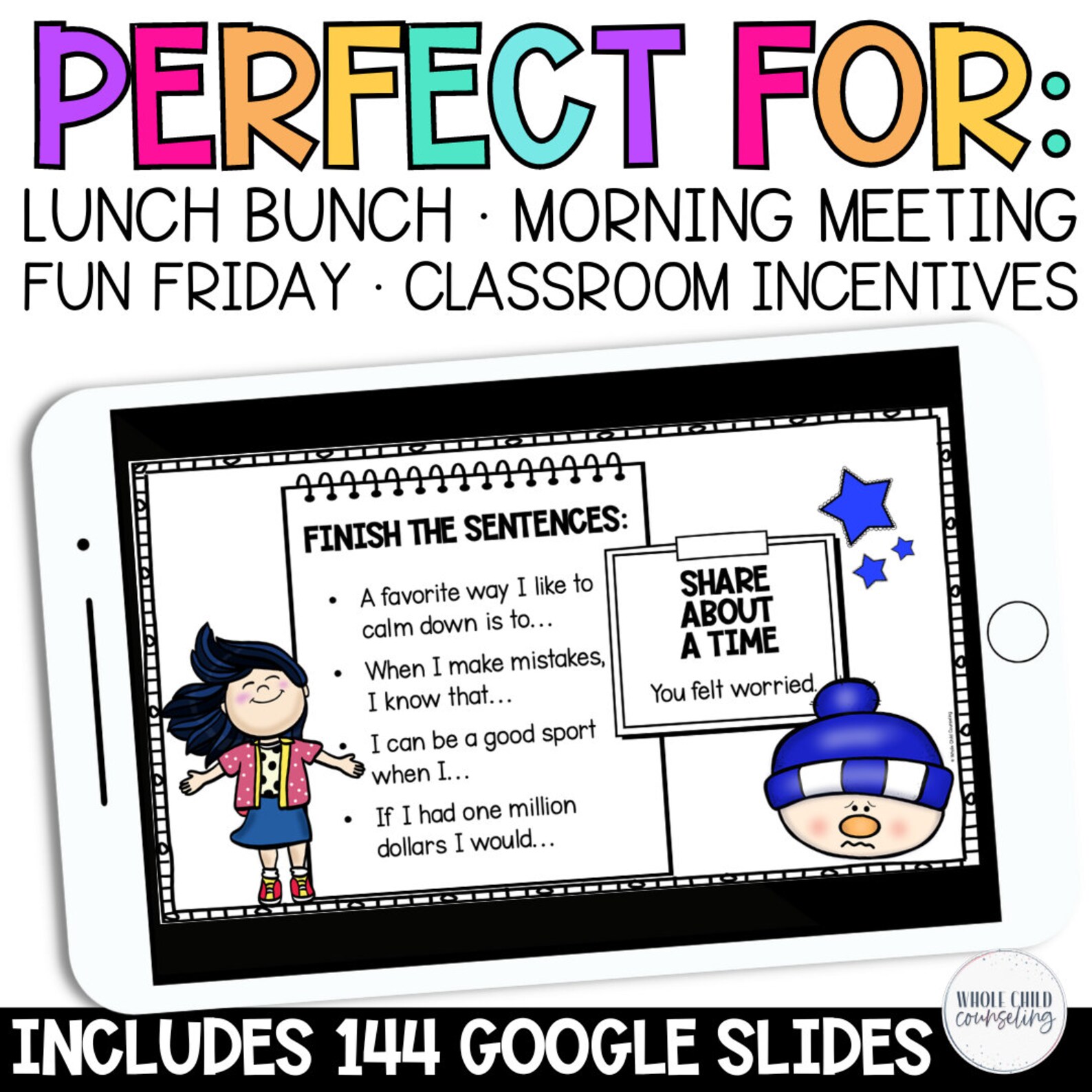 Lunch Bunch Placemats SEL Worksheets 2, Morning Meeting Social Skills ...