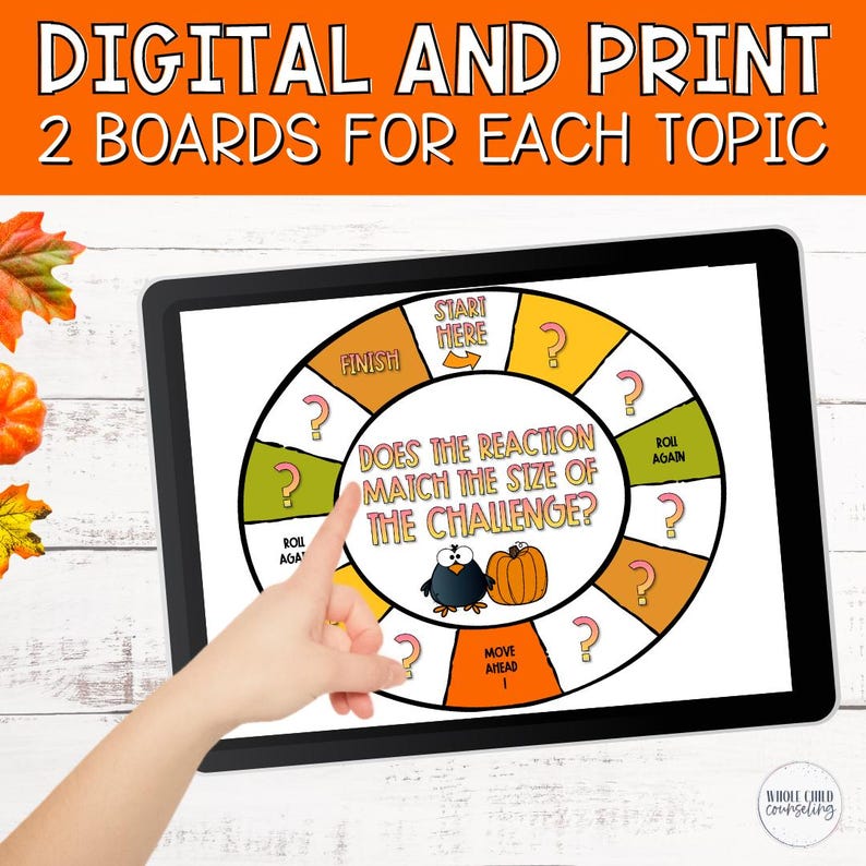 Fall SEL Board Games, Therapy Fall Social Emotional Learning Game ...