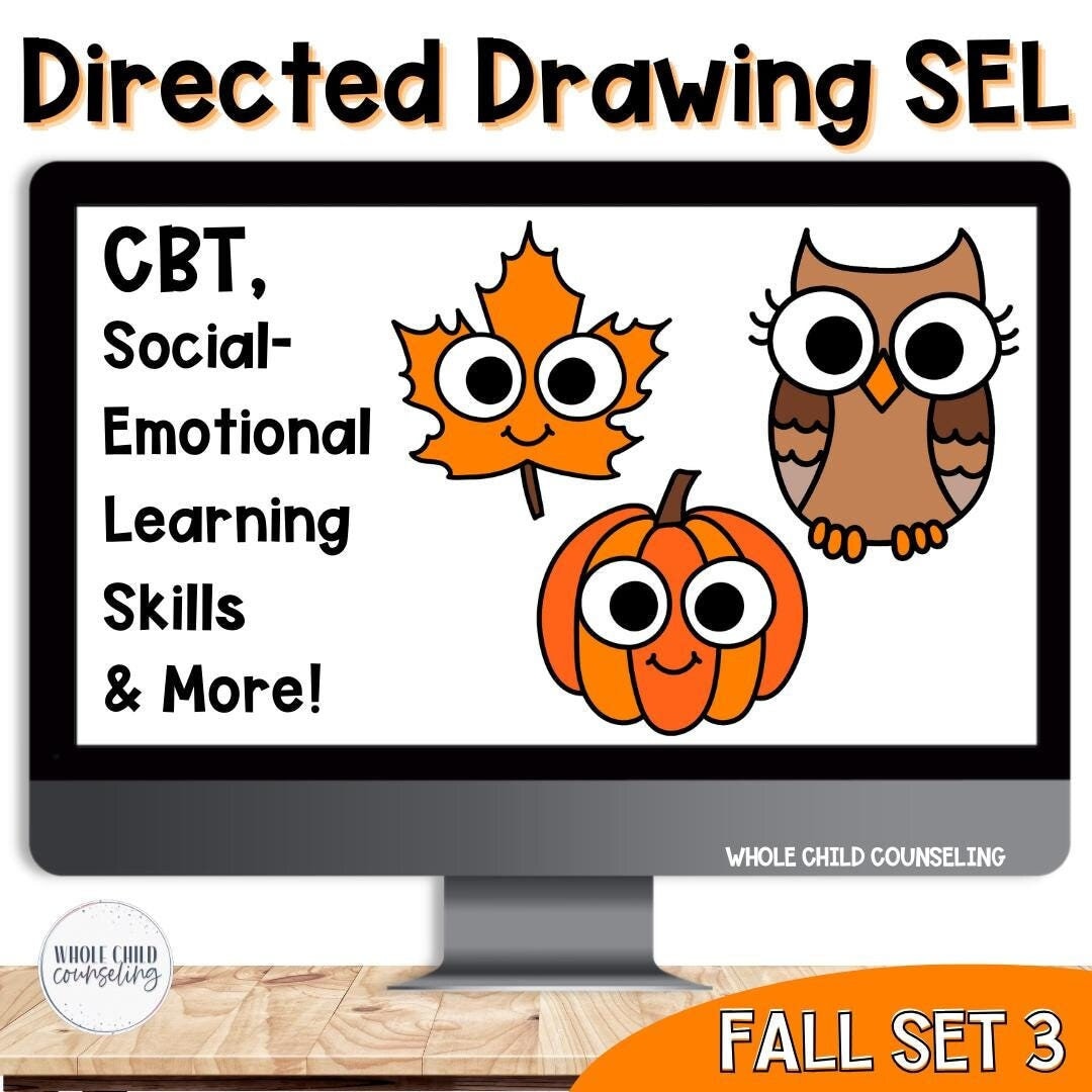 Fall Directed Drawing Activity, Social Emotional Learning SEL Game ...
