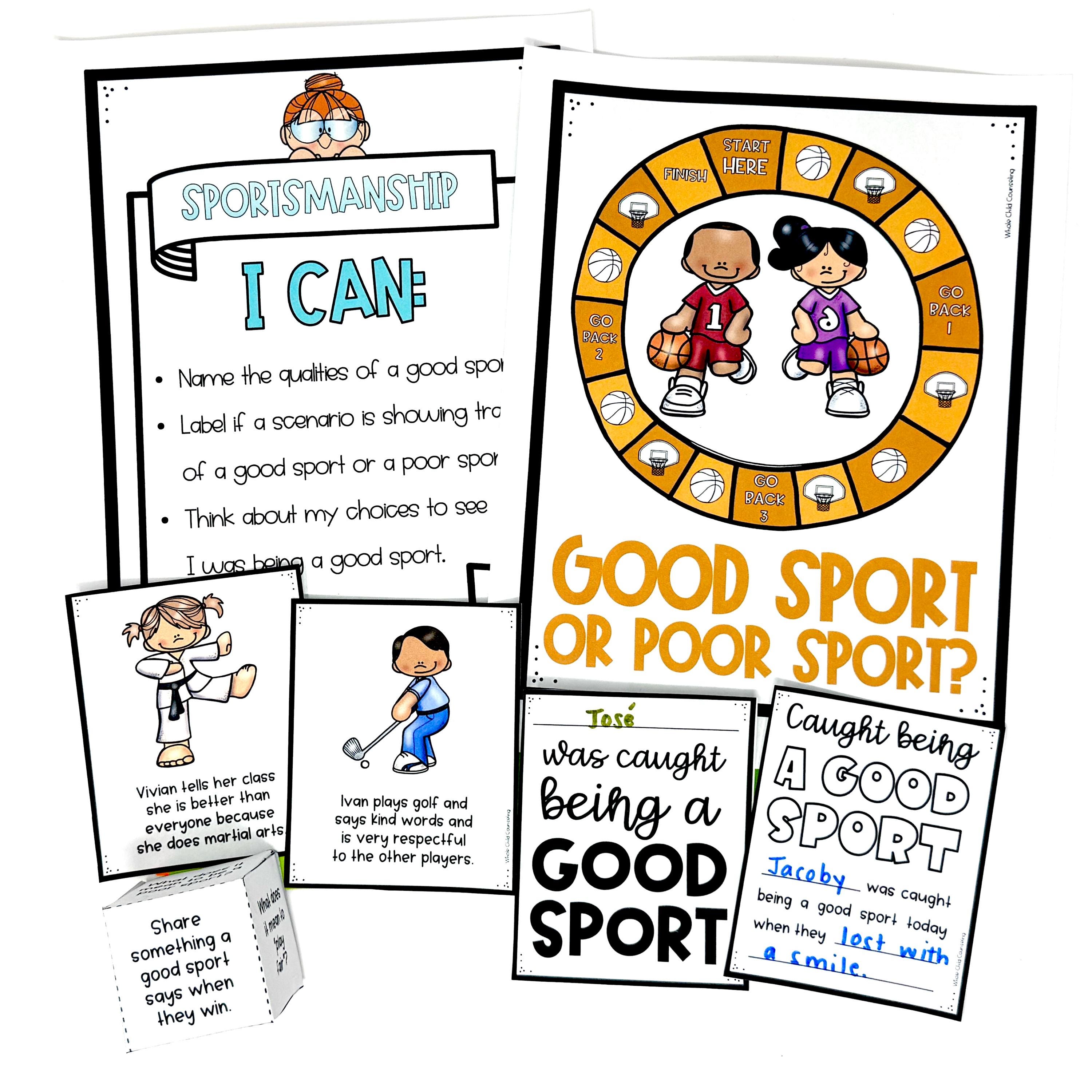Social Skills Sportsmanship Printable Social Skills, Digital Download ...