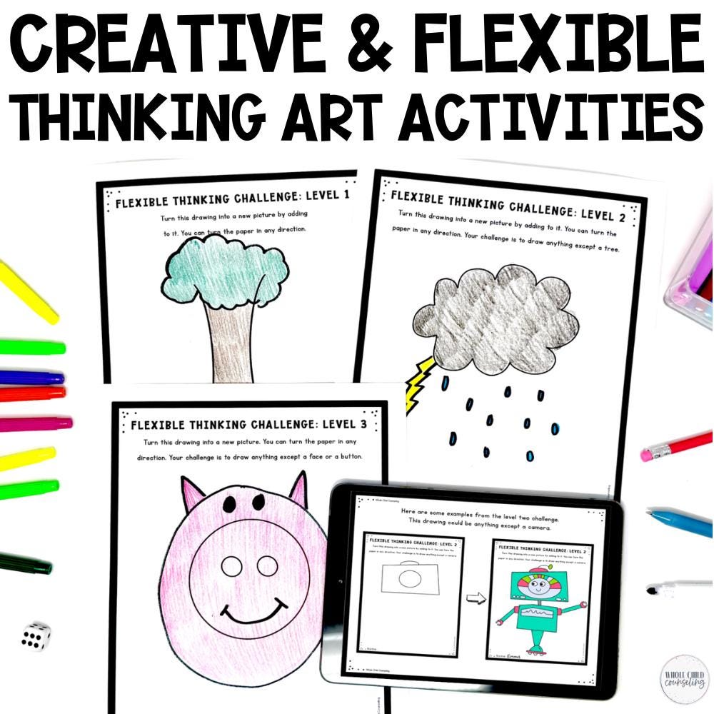 100+ Flexible Thinking Art Challenges for Kids, Flexible Vs. Rigid ...