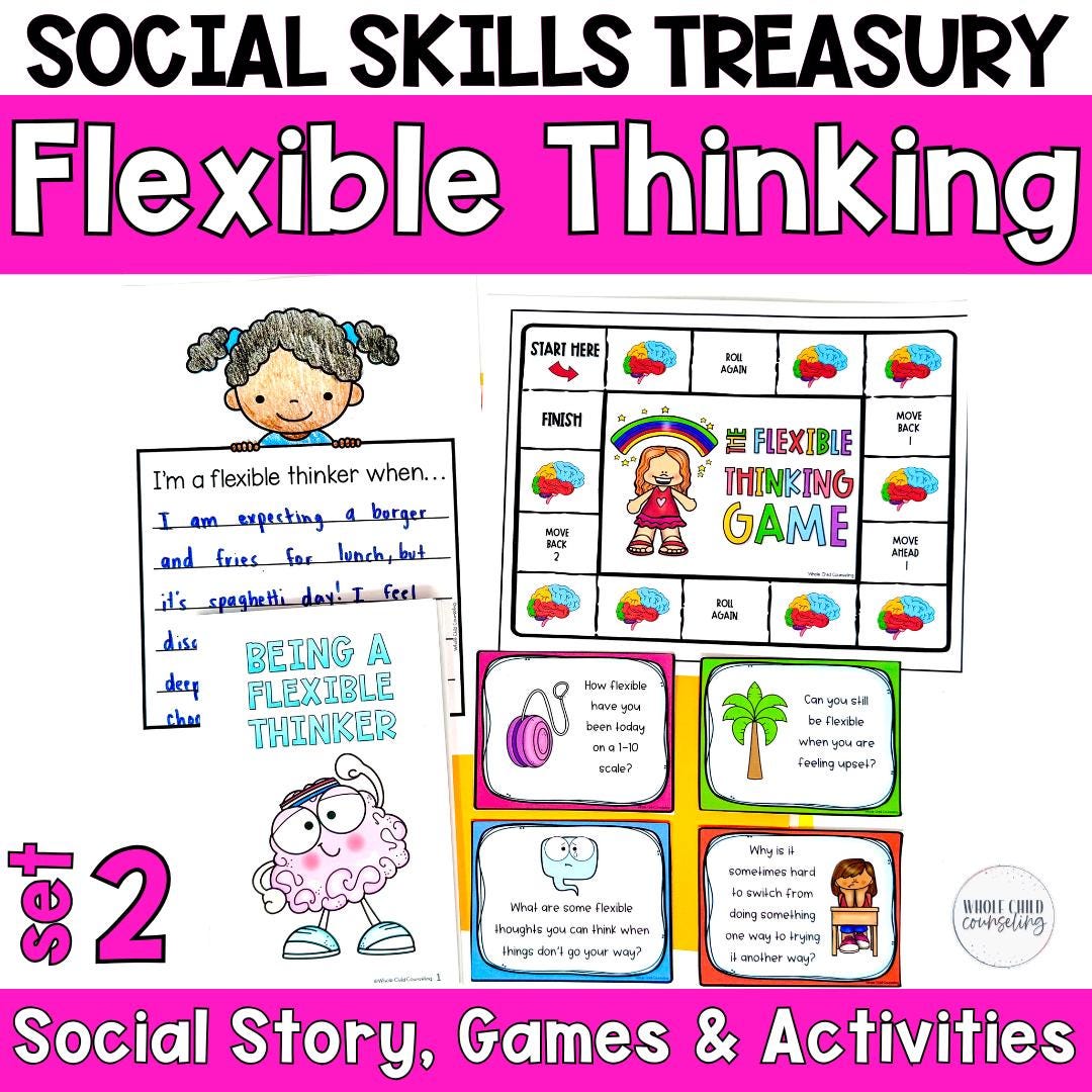 I Can Show Flexible Thinking Social Story & Game Social Skills Set 2 ...