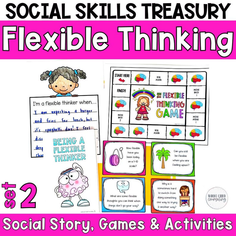 I Can Show Flexible Thinking Social Story & Game Social Skills Set 2 ...