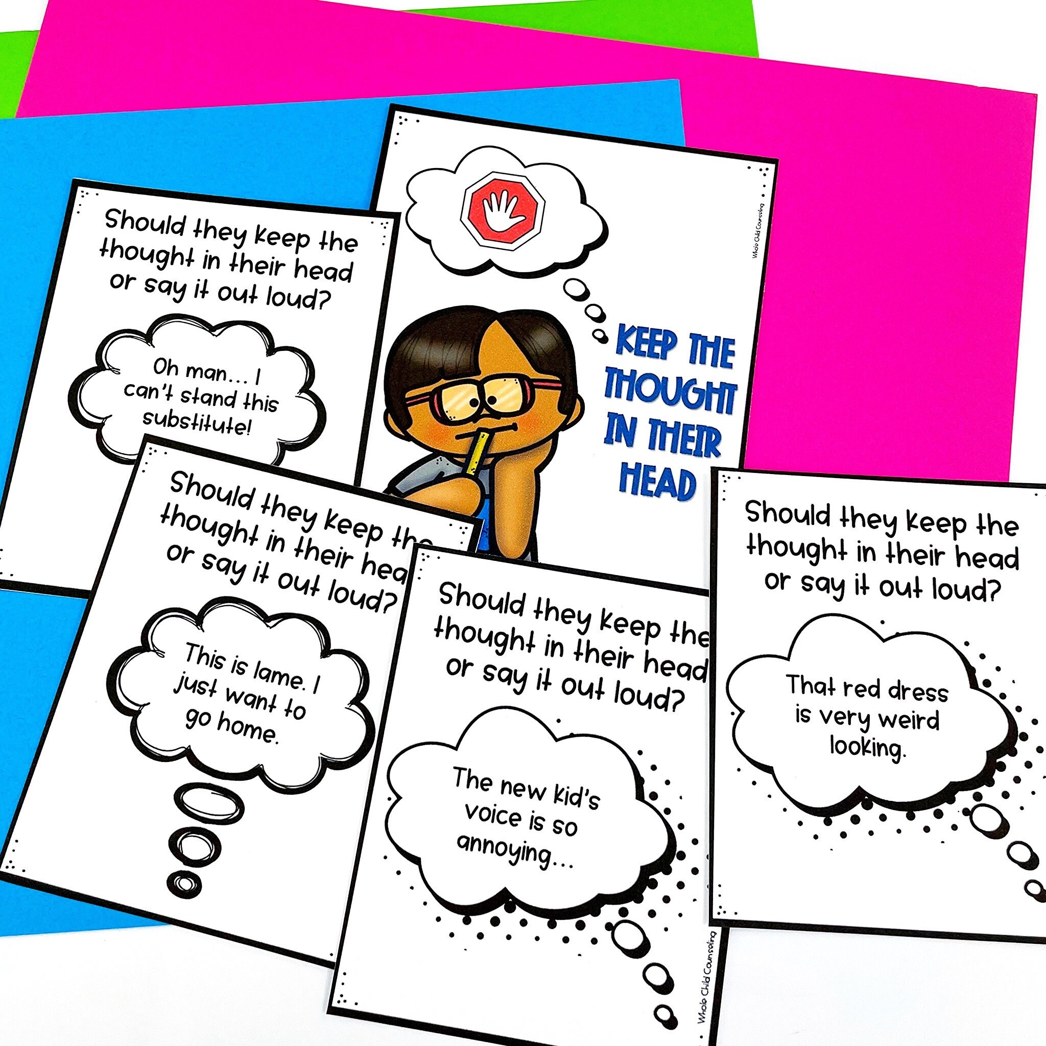 Practice Self Control Printable Worksheets Social Skills Digital ...