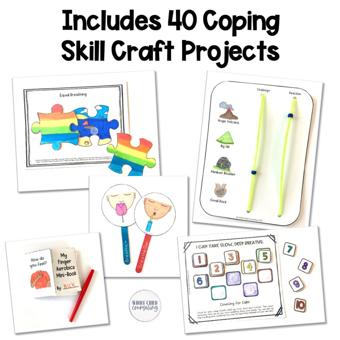 Coping Skills Arts & Crafts Ebook for Social Emotional Learning, CBT ...