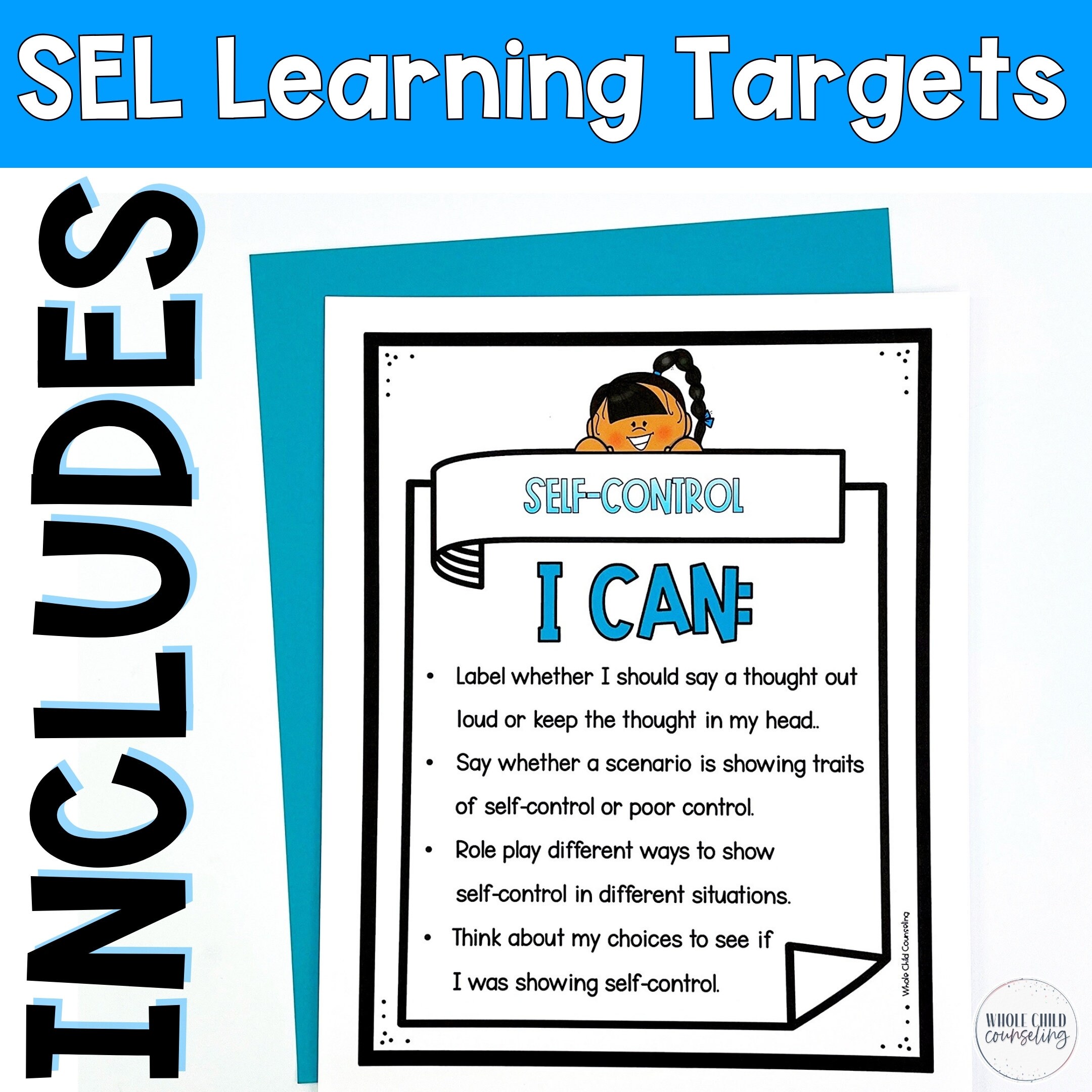 Practice Self Control Printable Worksheets Social Skills Digital ...