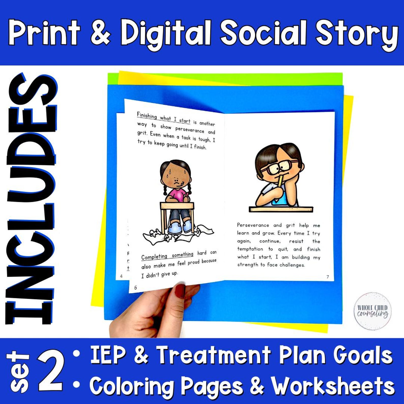 Perseverance Kids Game, Social Skills Grit Game, Child Psychology ...