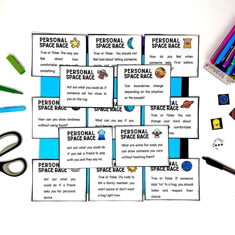 Personal Space Game, Boundaries Social Story, Cooperative Game for Kids ...